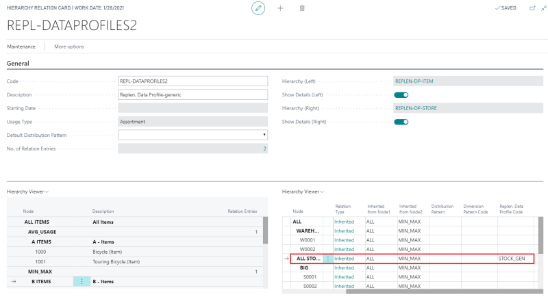 How To Edit Hierarchy Relations For Data Profiles